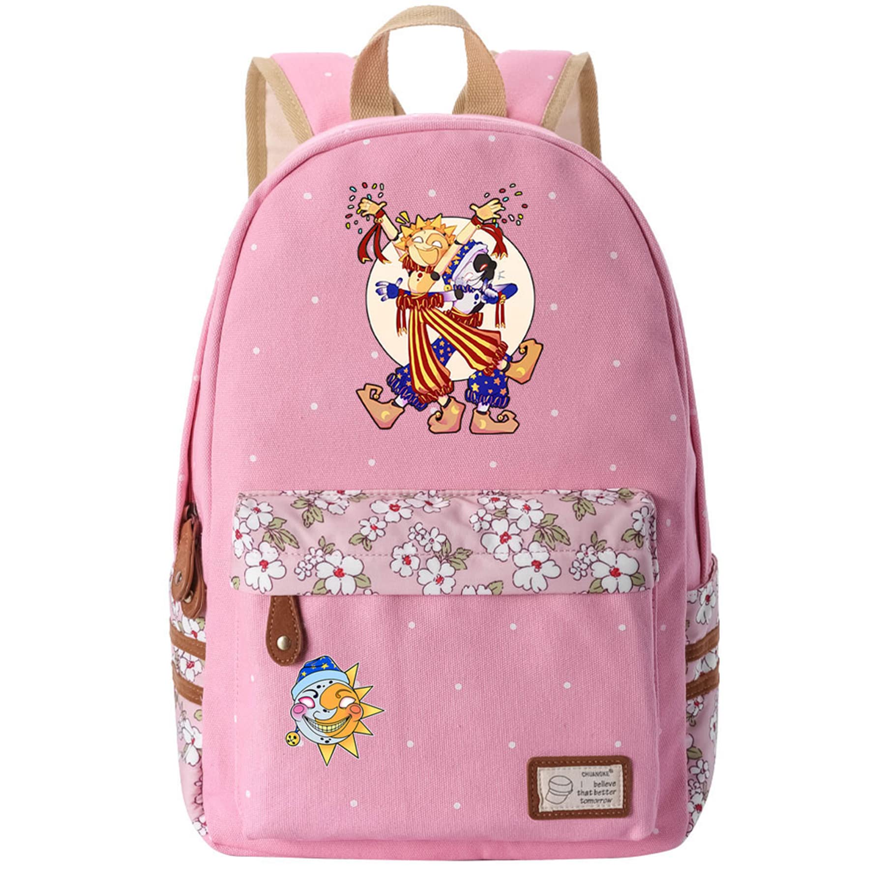 Youth Sundrop and Moondrop Rucksack,Teen Water Resistant Bookbag,Durable Travel Bag for Student