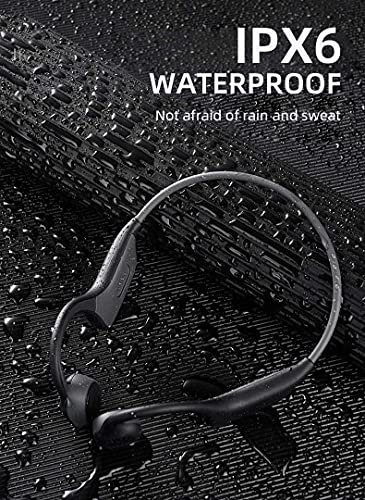 YouTin Bone Conduction Headphones Wireless Bluetooth Headset with Microphones Open Earphone