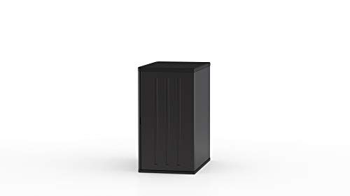Suncast Commercial 9 Cubic Ft. Heavy-Duty Resin Cabinet with 2 Shelves, Dark Grey
