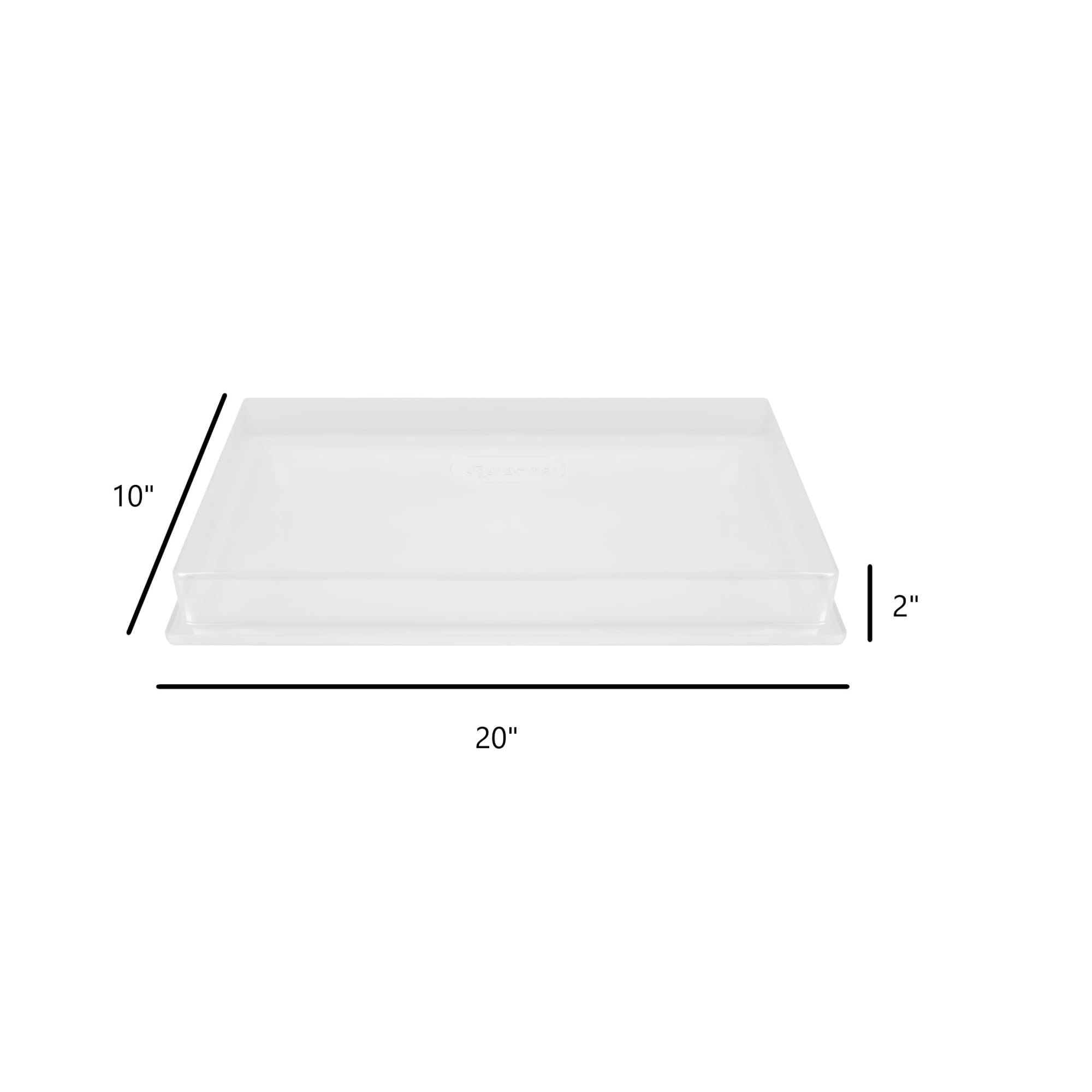 SUNDOME BPA Free Plastic Humidity Dome Tray Lid for Indoor Growing, Seeding in Greenhouse, Clear, 2" (Pack of 1)