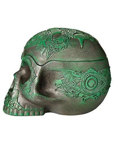 Spirit Halloween Disney's The Haunted Mansion Tabletop Skull | Officially Licensed | Home Décor | Horror Décor | Skull Decoration