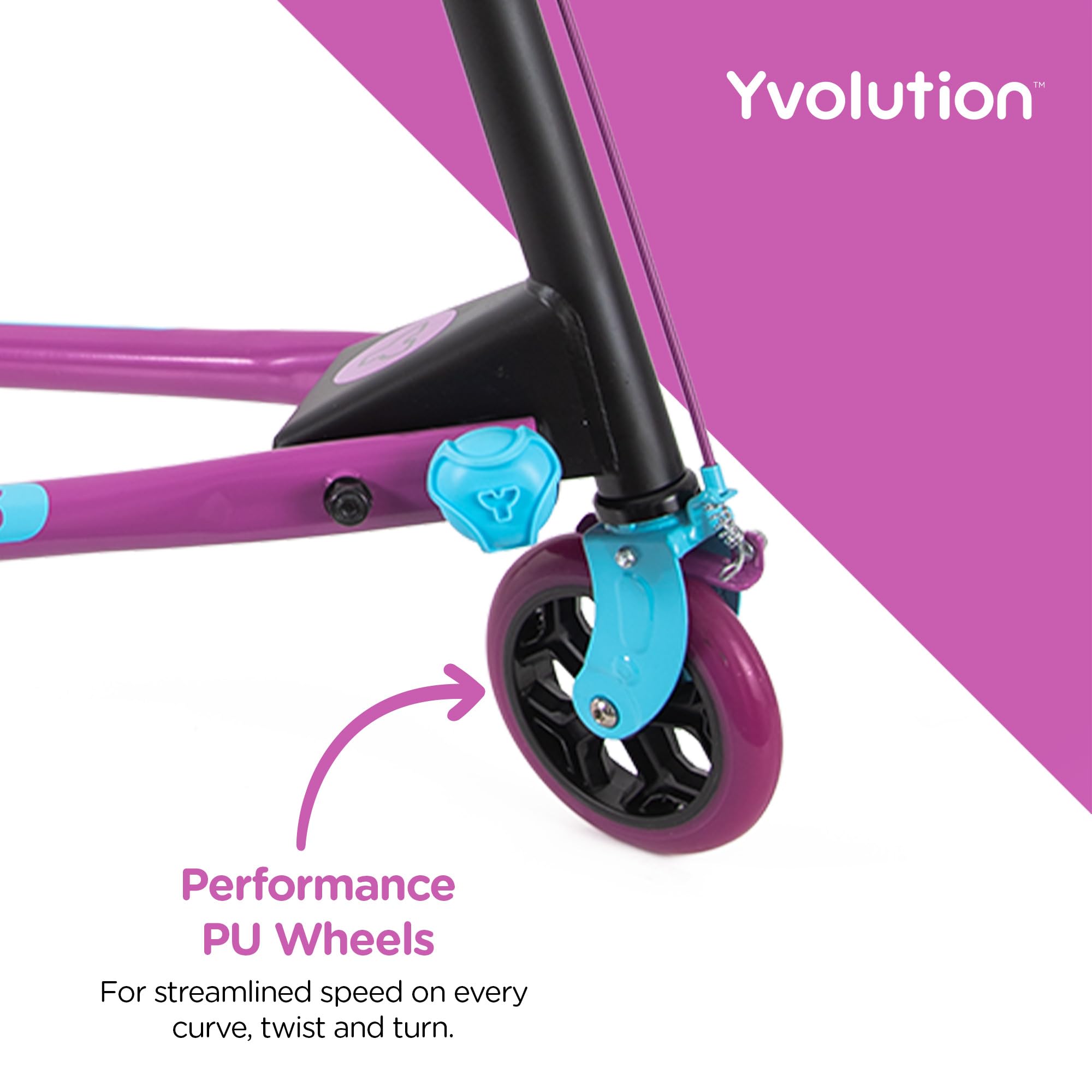 Yvolution Y Fliker Air A3 Kids Drifting Scooter | Swing Scooter for Boys and Girls Age 7+ Years (Red 2020)