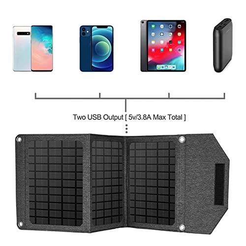 Solar Panel Small Dc Usb Power Generation Panel Monocrystalline Mobile Photovoltaic Folding Bag Solar Folding Bag for Portable Supply 18W18V Solar Panels