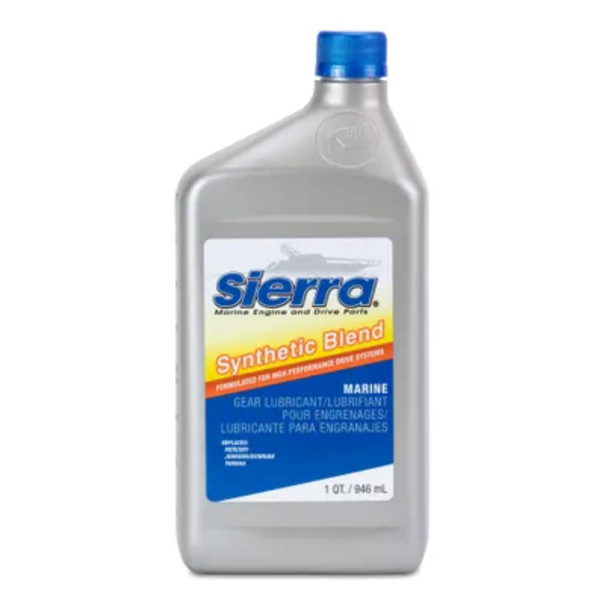 Sierra 18-9650-2 Hi Performance Synthetic Blend Lower Unit Gear Lube Oil, 1 quart