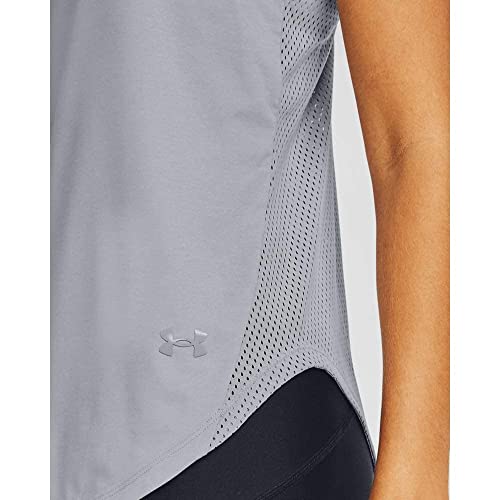 Under Armour Women's Armour Sport X-Back Tank , Mod Gray Light Heather (011)/Mod Gray , Large