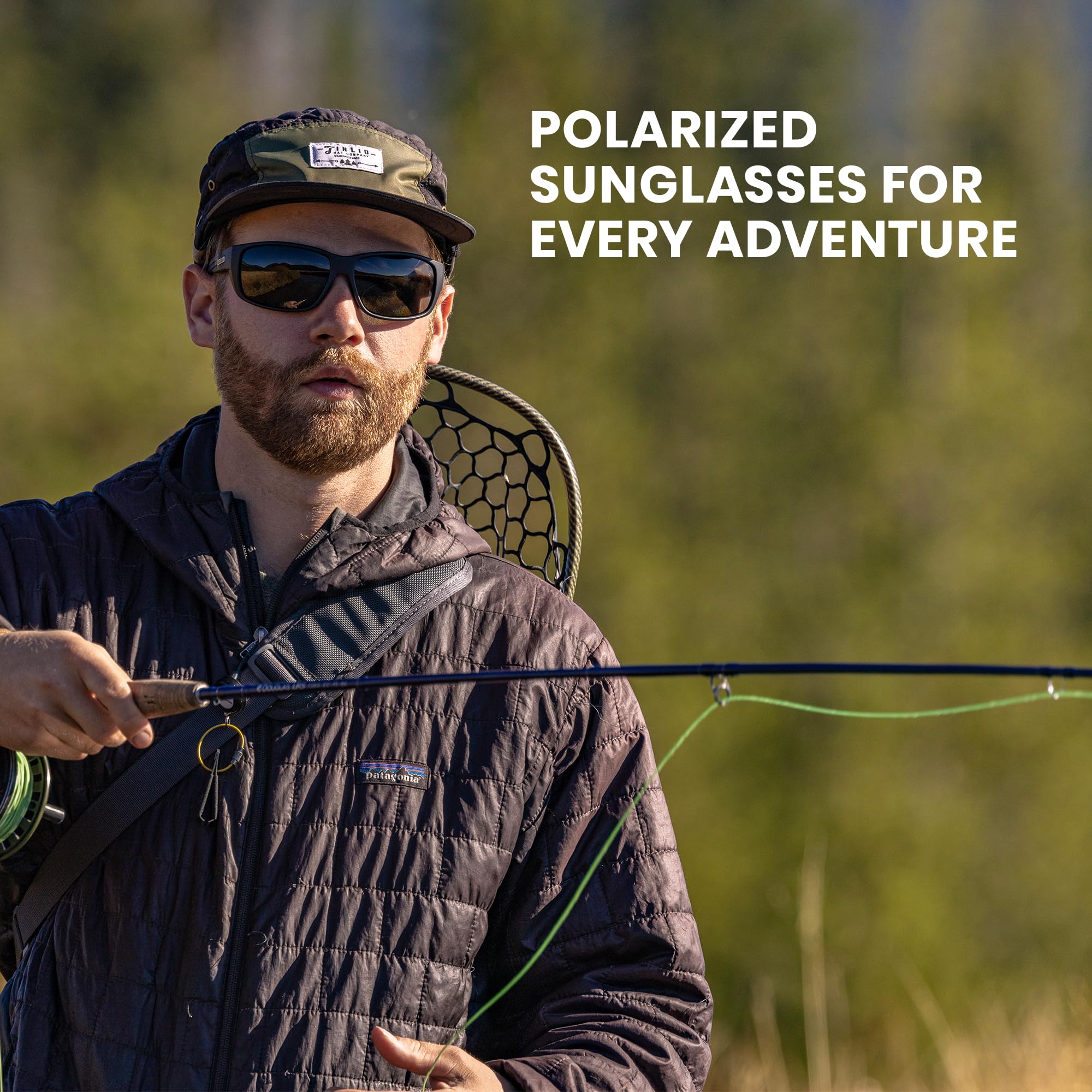 Suncloud Milestone Polarized Sunglasses – 100% UV Protection – Comfortable Fit, Trendy Design – for Men & Women – Black + Polarized Green Mirror Lenses