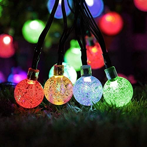 WDWL Solar String Light, Outdoor Fairy Lights,Waterproof Crystal Ball Decorative Lights for Garden, Terrace, Garden, Home Decorative Lights