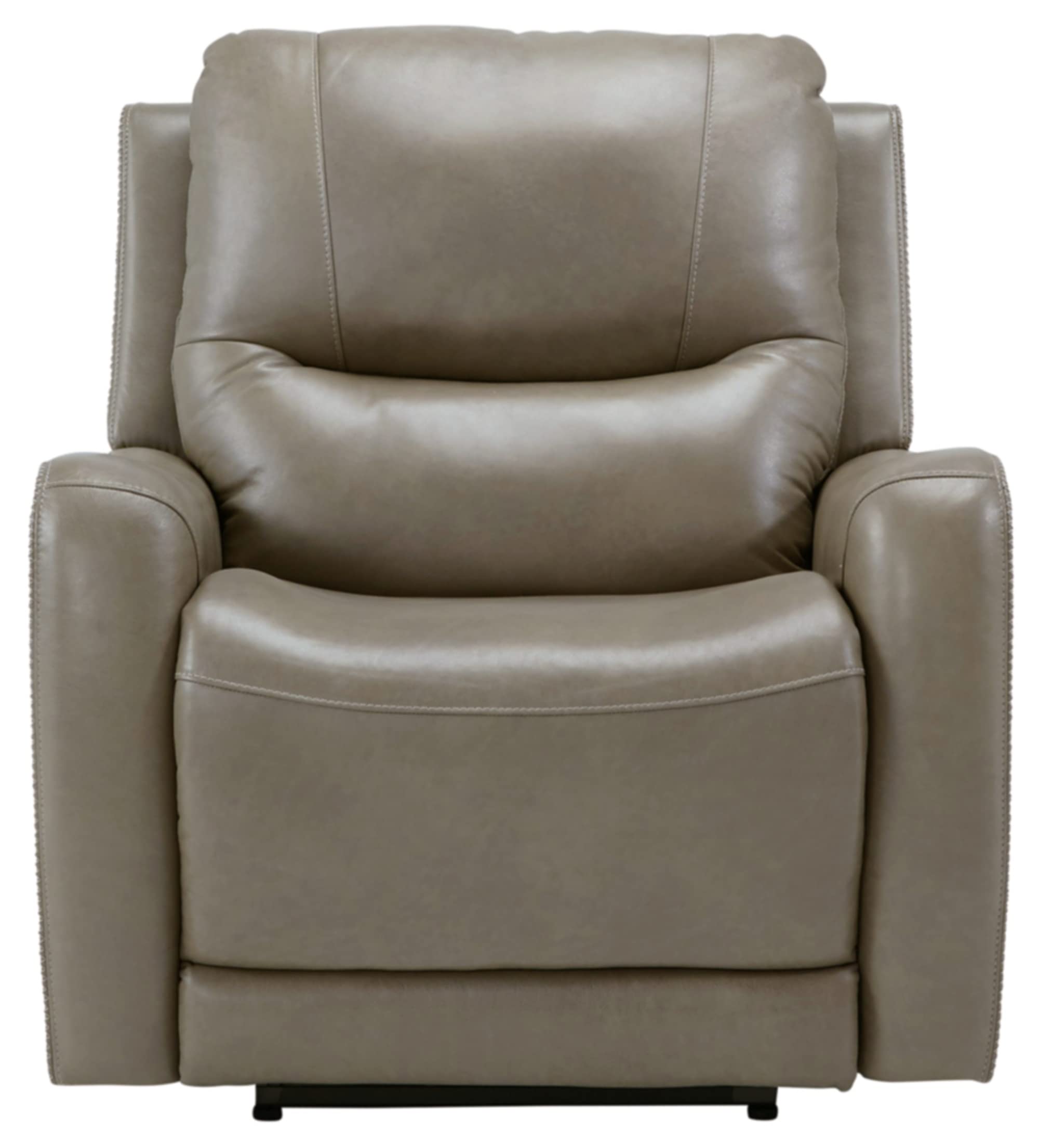 Signature Design by Ashley Galahad Zero Wall Recliner with Power Headrest, Brown