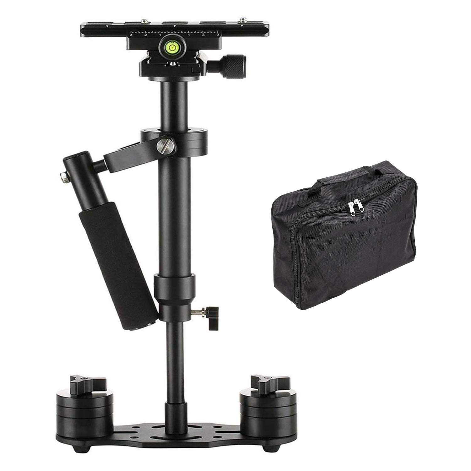 SUTEFOTO S40 Handheld Stabilizer Steadicam Pro Version for Camera Video DV DSLR Nikon Canon, Sony, Panasonic with Quick Release Plate (Black)