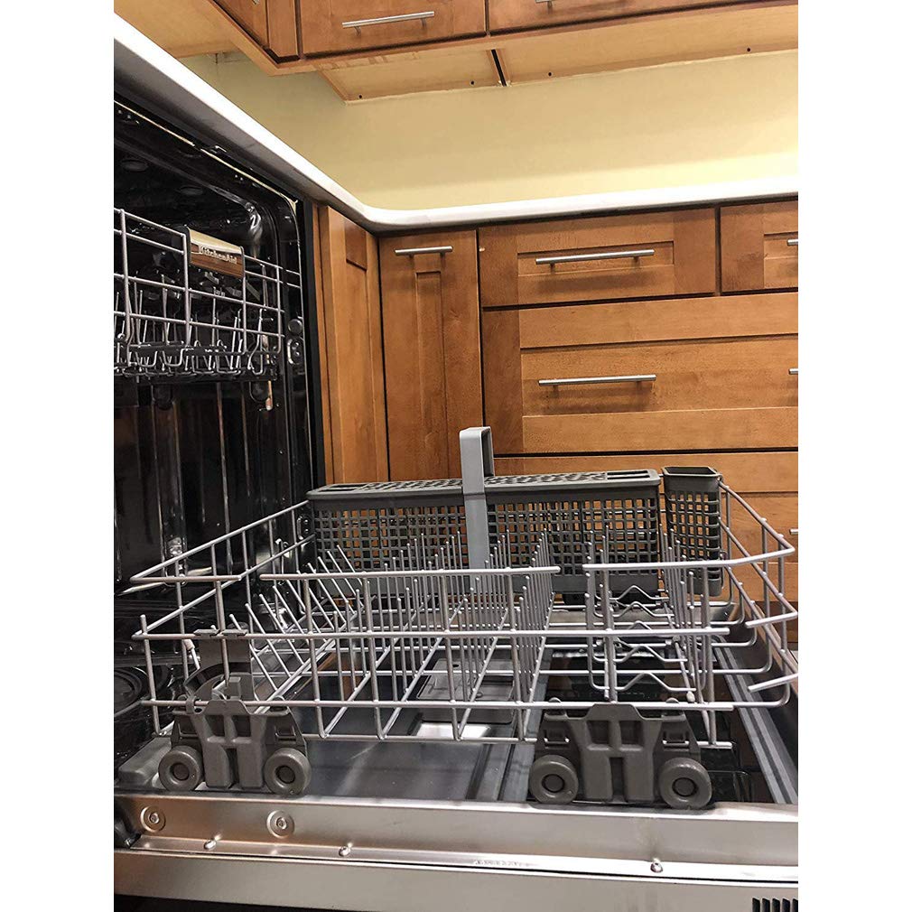 UPGRADED W10195416 (Packs of 4), Resistant to Rust Dishwasher Wheels Lower Rack for Kitchenaid Whirlpool Maytag Kenmore. Dishwasher Rack Parts W10195420 AP5983730 W10579095A Replacement Wheels