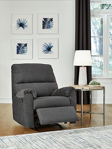 Signature Design by Ashley Miravel Casual Manual Rocker Recliner, Gray