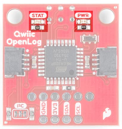 SparkFun Qwiic OpenLog Open-source datalogging Board Works over I2C Supports microSD FAT16/32 cards up to 32GB Configurable baud rates up to 115200bps Preprogrammed ATmega328 with Optiboot bootloader