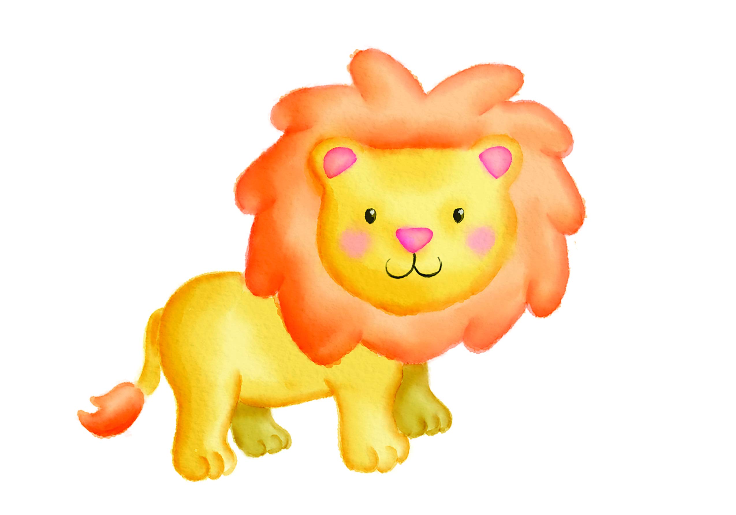 Wooden Lion Nursery Wall/Room Decoration, JK Vinyl and Wood Laser Cut and Printed Wood.