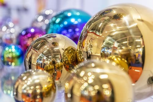 TickiT Sensory Reflective Balls - Gold - Set of 4 - Ages 0m+ - Mirrored Spheres for Babies and Toddlers - Calming Sensory Toy