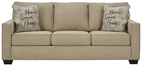 Signature Design by Ashley Lucina Casual Upholstered Sofa with Pillows, Beige