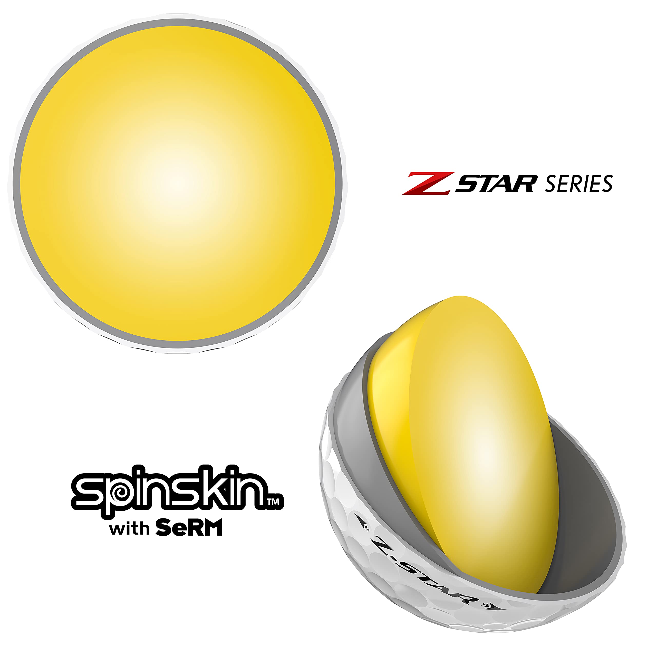 Srixon Golf Ball:Z-Star 7 (12), White, one Size