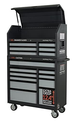 ShopMax 94106R2-10S7 Tool Chest Combo, Black