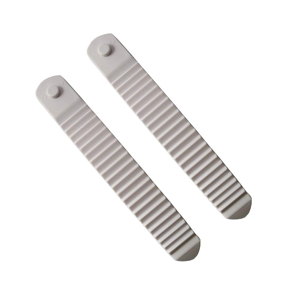 UP100 One Pair White Snowboard Binding Parts Ankle/Toe Ladder Straps for Ratchet Buckle Snowboard Boots (Length 160mm no Hole)