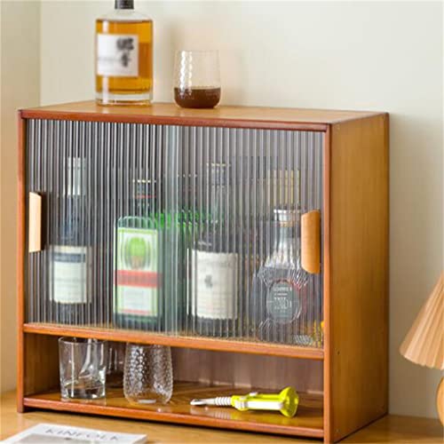 YASEZ Cup Storage Cabinet Tea Set Display Cabinet Kitchen Cup Rack Tableware Storage Cabinet