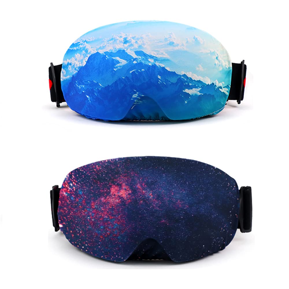 Xpeciall SKI Goggle Cover Sleeve - Keep Your Lenses Clean and Scratch-Free for Travel Storage - Gifts for Ski Lovers(2 Pack)