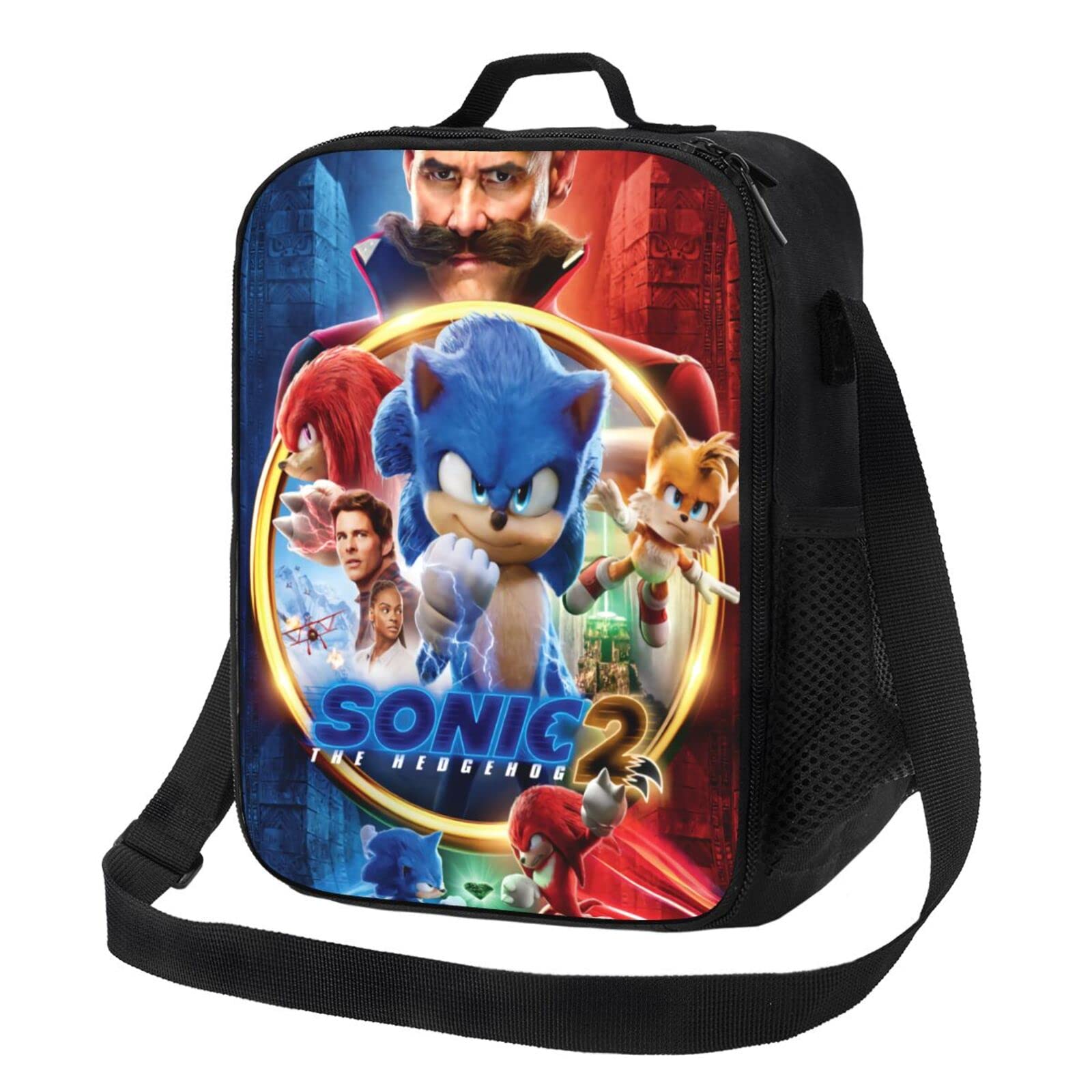 VELLOW Reusable Lunch Bag for Boys and Girls, Leakproof Insulated Small Lunch Box with Shoulder Strap