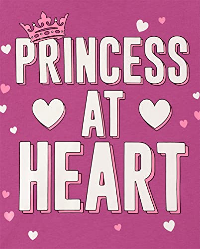 The Children's Place girls The Children's Place Long Sleeve Graphic T- 2-pack Shirt, Princess, Small US