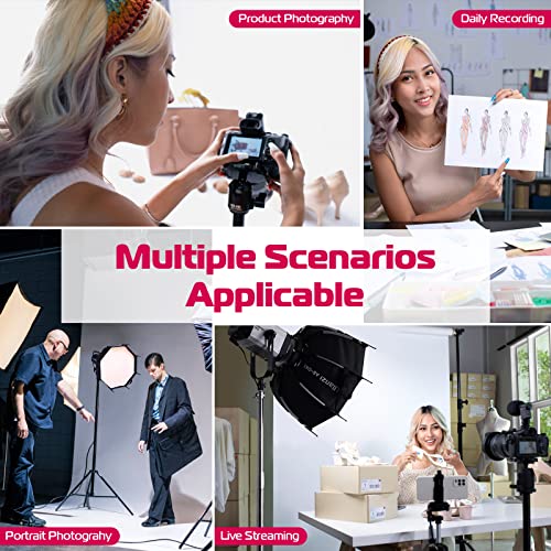 ULANZI Parabolic Softbox Quick Release - Compatible with GODOX M200D/M300D, Aputure LS 60d/x/LS C120d II/Amaran 100 200dx/Amaran COB 60d/60x, and Other Bowens Mount Light (17.7inch/45cm)