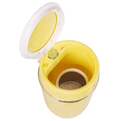 Yellow Washing Machine,Portable Mini Washing Machine, Compact Laundry Washer Dehydration,Drain Pipe