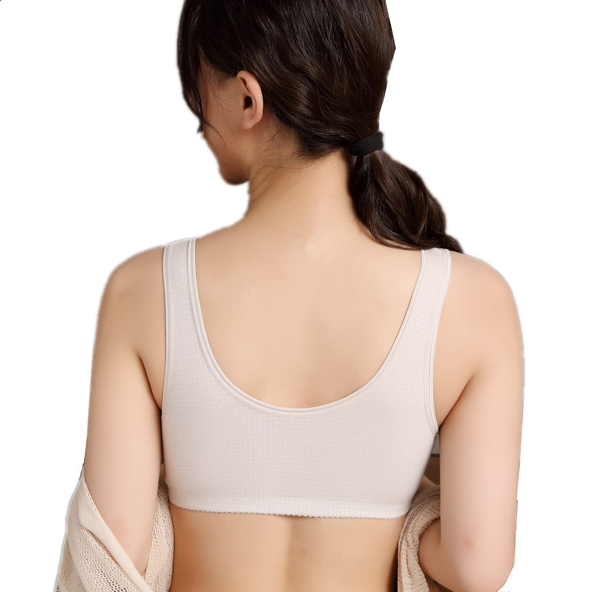 Sibrawom Mastectomy Bra with Pockets for Women Silicone Breast Prosthesis Everyday Bra Women