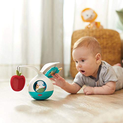 Tiny Love Tummy Time Mobile Entertainer, Toy with Music and Lights, 0M +, Meadow Days