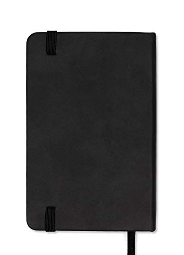 Silvine A6 Executive Soft Feel Notebook Black. 160 Pages (80 Sheets) Ruled 7mm feint. Ref 196BK
