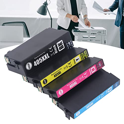 YEmirth 4PCS Ink Cartridge Smooth Output BK C M Y Printer Ink Cartridge Set for Workforce Pro WF 3820DWF
