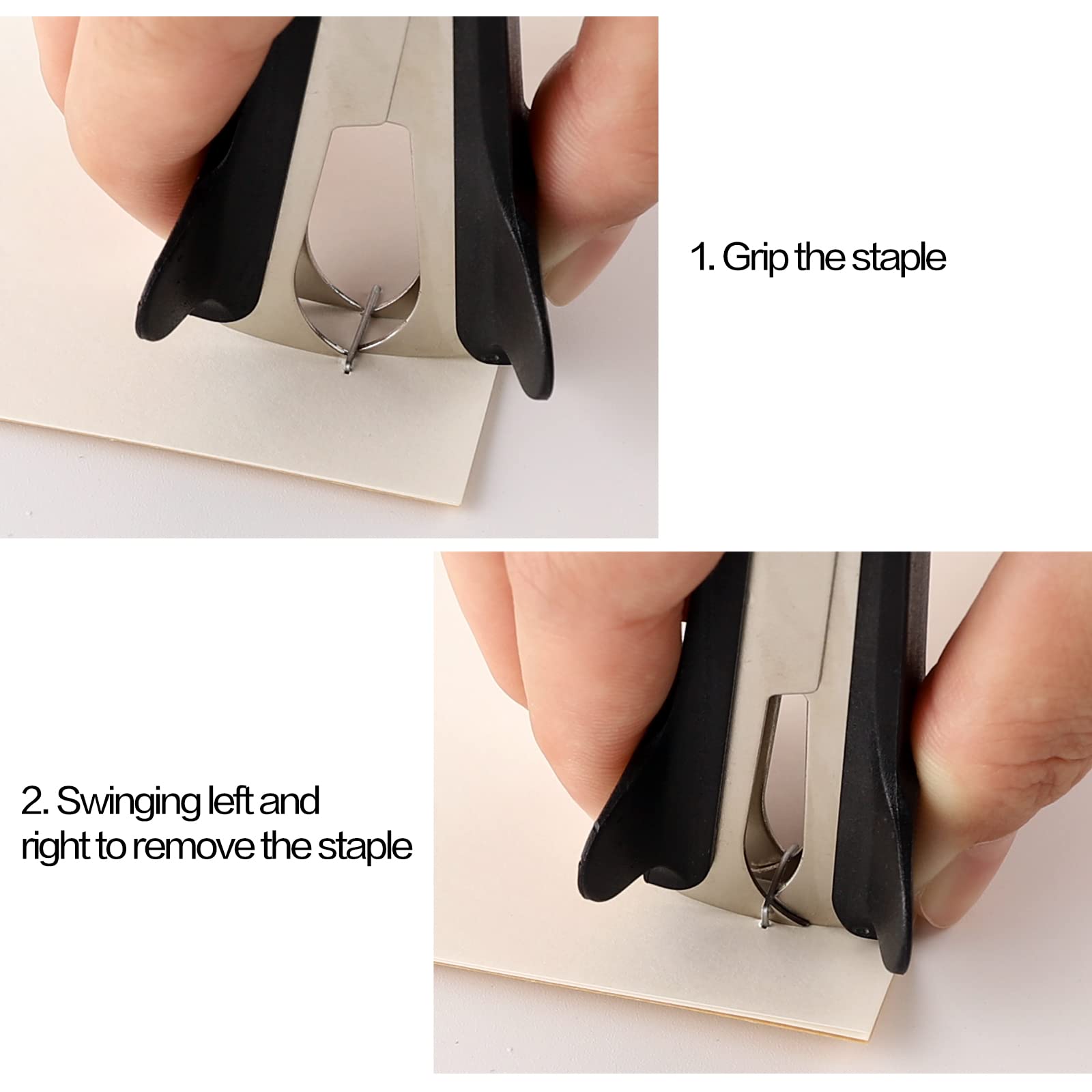 Staple Remover Portable Staple Removal Tool Puller for School Office Home 3 Pack (Black)