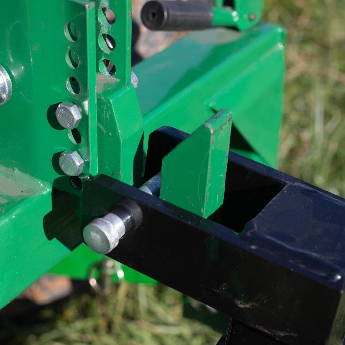 Titan Attachments Black Category 1 Tractor 3 Point Attachment w/43-in Hay Spear & 2 17-in Stabilizers