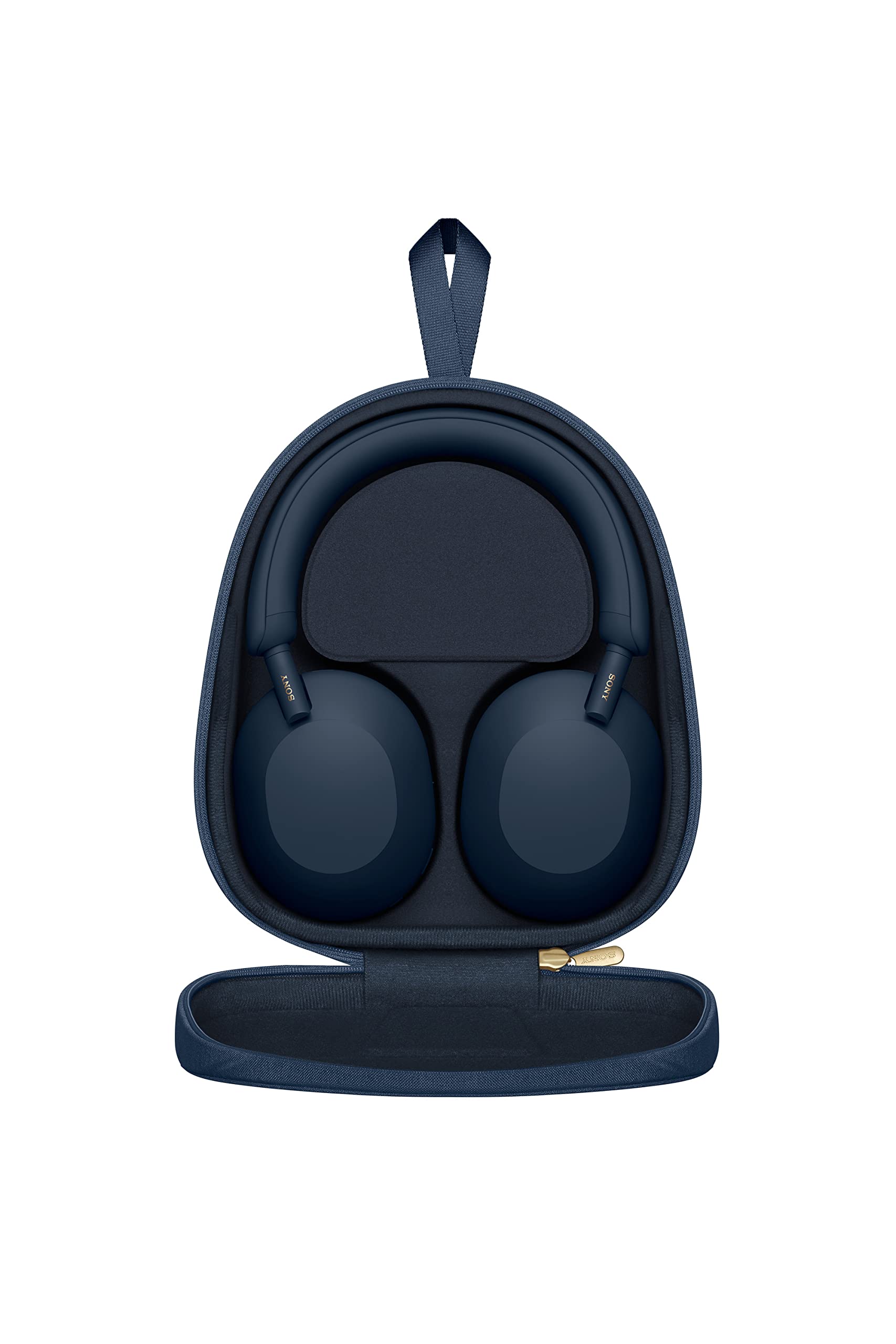 Sony WH-1000XM5 Wireless Industry Leading Headphones with Auto Noise Canceling Optimizer, Crystal Clear Hands-Free Calling, and Alexa Voice Control, Midnight Blue WH1000XM5 (Renewed)