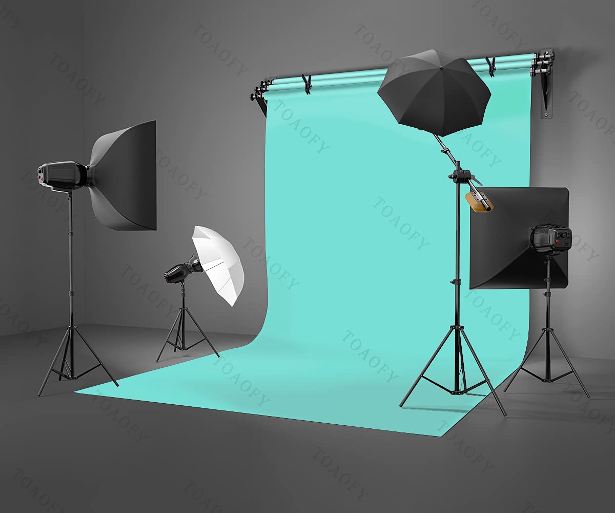 TOAOFY 5x7ft TifnyBlue Photo Backdrop Light Blue Background Backdrop Photographic Studio Photo Backgrounds for Photography Video and Television TAY006