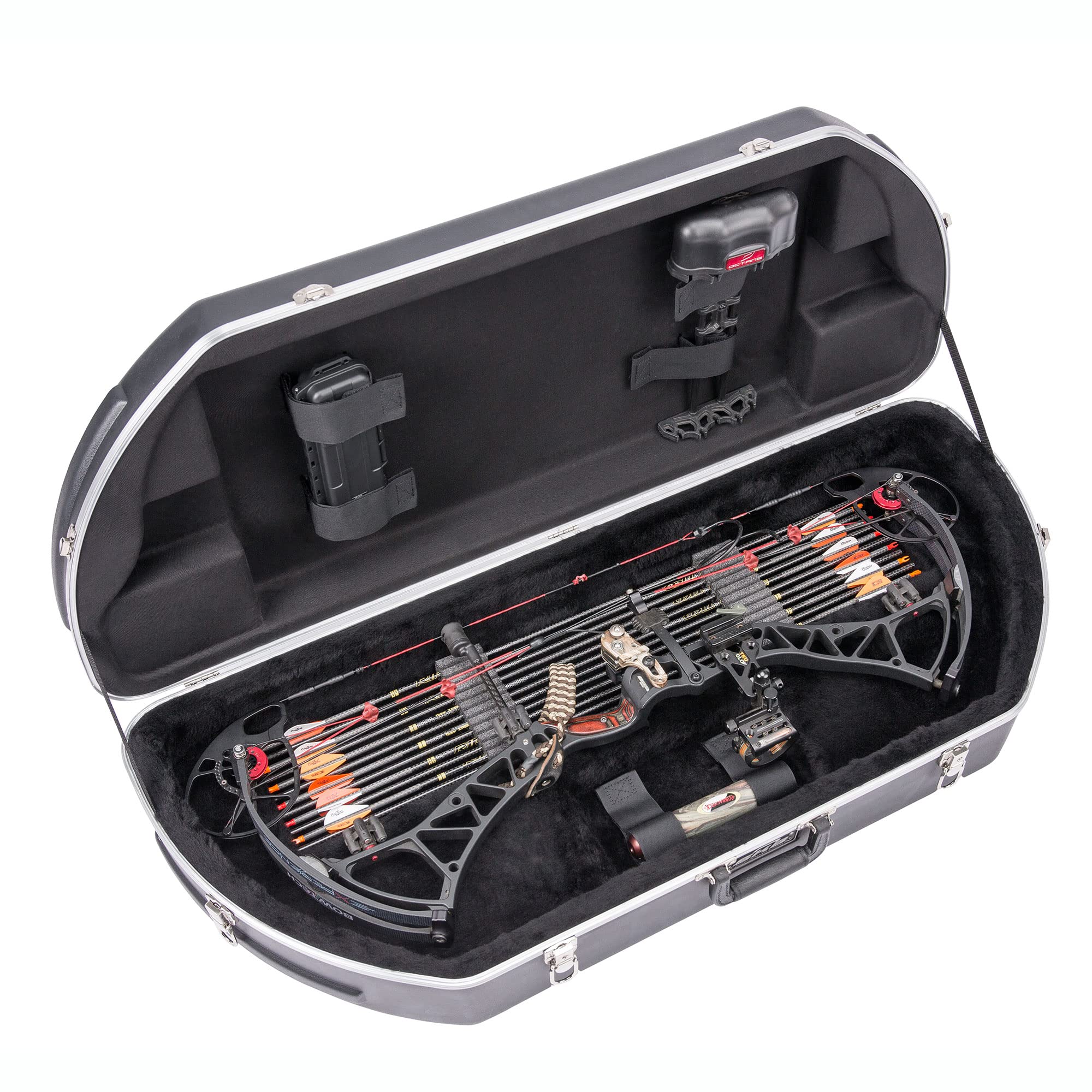 SKB Cases Hunter Series Portable Bow and Arrow Crossbow Case with ABS Hard Plastic Shell Exterior and Comfort Grip Handle, Black