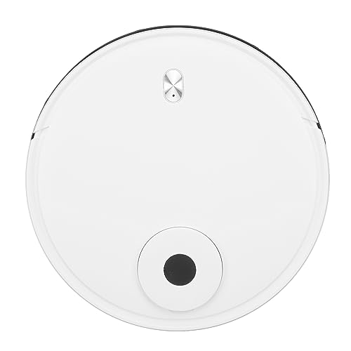 Robot Vacuum, Intelligent Water Control Robotic Vacuum and Mop Combo Simulated Hand Pressure Ultra Thin for Cleaning Fruit for Cleaning Flour (White)