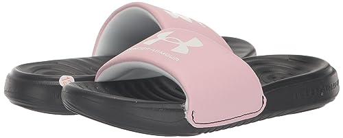 Under Armour Girls' Ansa Fixed Strap, (004) Black/Prime Pink/White, 1, US