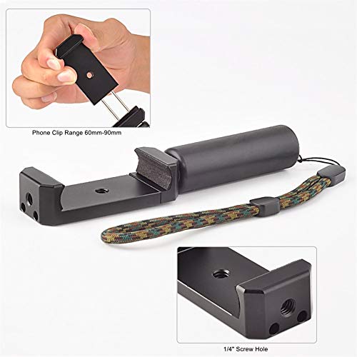 XIAOMINDIAN 2in1 Portable Action Camera+Smartphone Stabilizer Mount Hand Grip Video Vlogging Kit Phone Handle Holder Suitable for GoPro 8/7/6/5 Suitable for DJI Camera Accessories Camera Mount