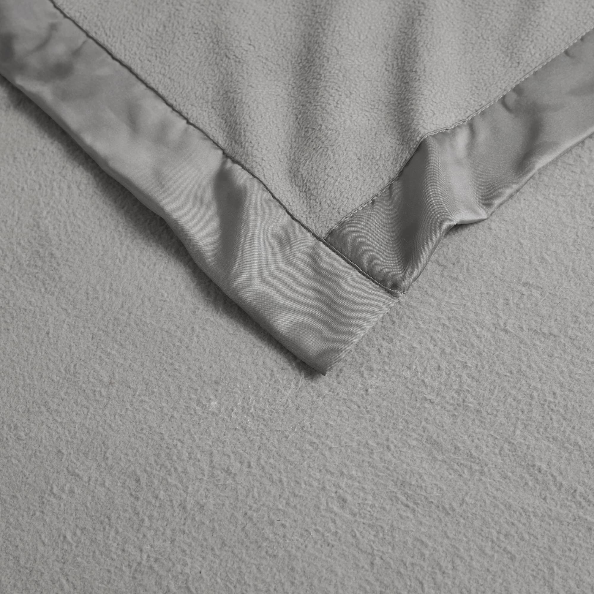 Sleep Philosophy True North Micro Fleece Luxury Premium Soft Cozy Mircofleece Blanket for Bed, Couch or Sofa, Full/Queen, Grey