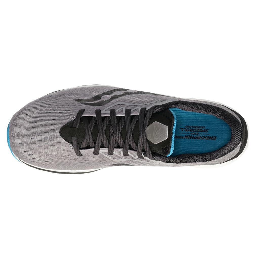 Saucony Men's Endorphin Speed Running Shoe, Alloy/Topaz, 13