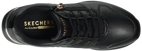 Skechers Women's Million AIR Sneaker, 7.5 Black