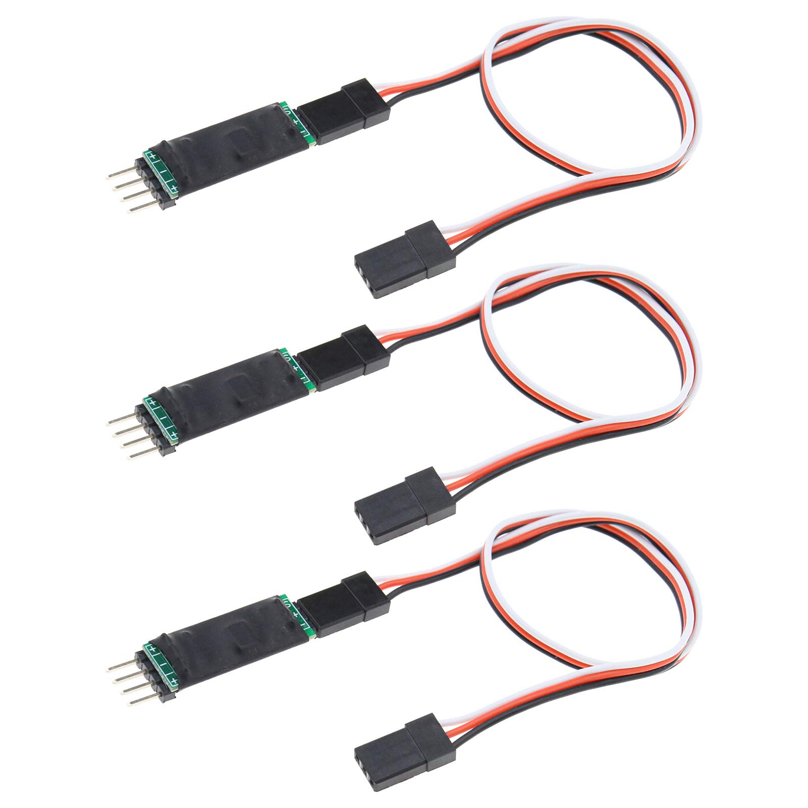 SING F LTD Third Channel RC Car Switch Controller Cord Remote Control Model Car Lamp Lighting Receiver Cable 250mm 3Pcs