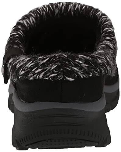 Skechers Women's Easy Going-Good Duo Mule, Black, 10