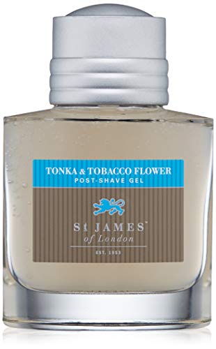 St James of London Tonka & Tobacco Flower Post Shave Gel, 3.4oz