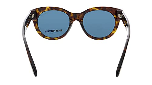 Tom Ford FT0741 52N Lou Dark Havana Classic Round Sunglasses for womens