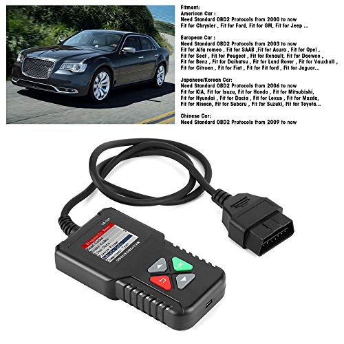 YA101Classic Enhanced OBD II Scanner OBD2 Scanner Car Engine Fault Code Reader EOBD OBDII CAN Diagnostic Scan Tool Automotive Diagnostic Detector Scan Tool YA101 for Ford