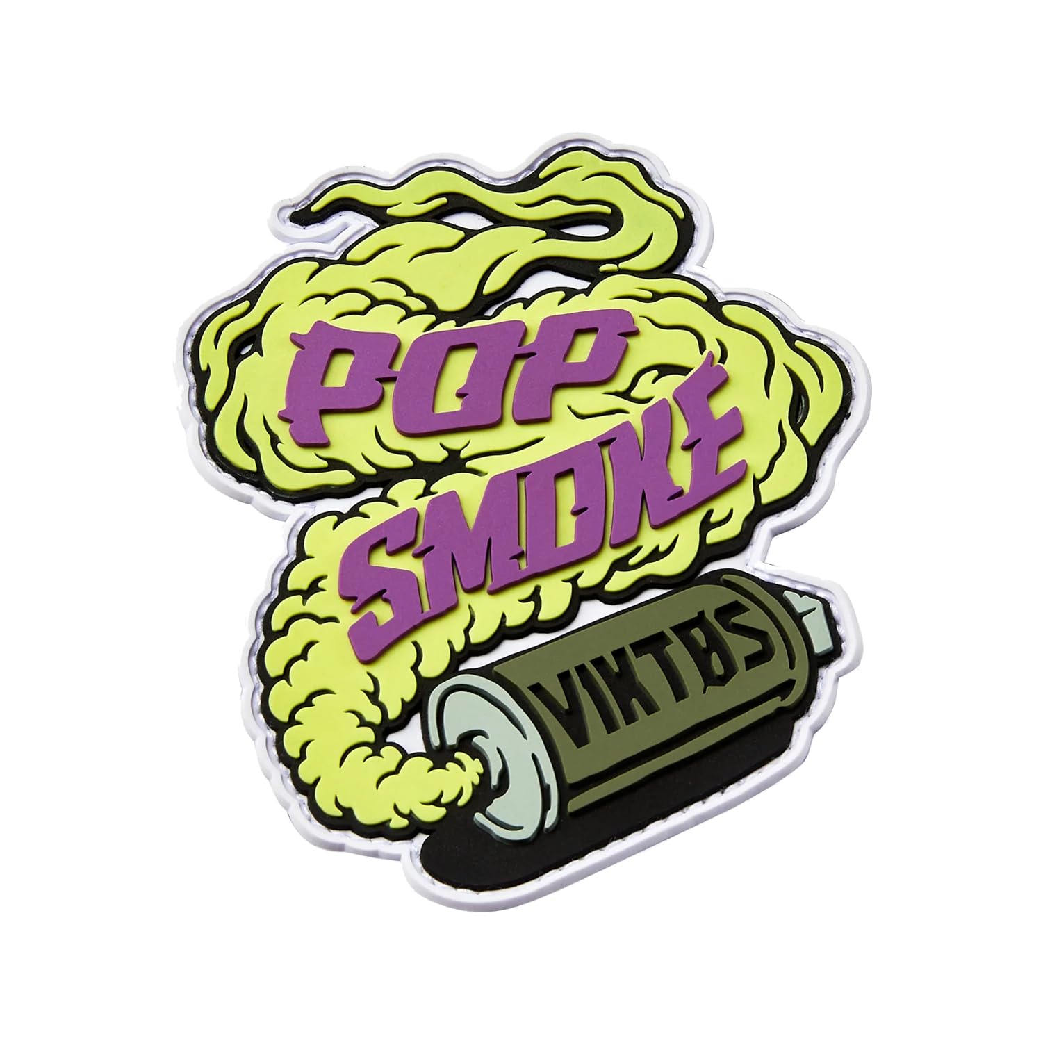 VIKTOS PVC LZ Moralpha Patch Applique Badge with Hook and Loop Backing for Caps, Backpacks, Vest, Harness - 3.5"Hx3"W, Glow