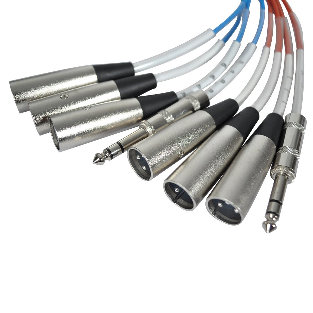 Seismic Audio SAHB-6x2x30 6 Channel 30-Feet Compact XLR Sub Snake with 2 Stereo Feeds